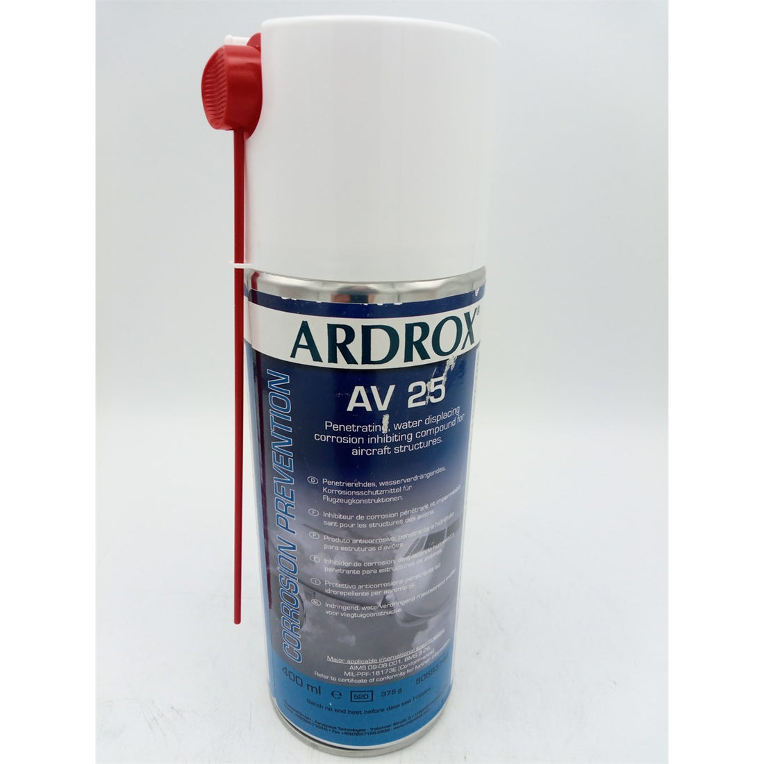 AV25 ARDROX INHIBITOR: CORROSION 400ml (13.05oz) – Aeroparts